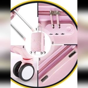 Bags | 2 Pcs Set Hello Kitty Luggage Suicase Hot Pink 24 Set | Poshmark